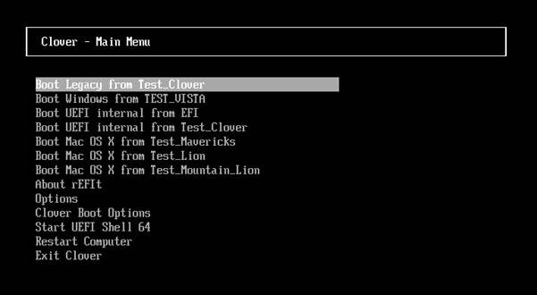 Clover bootloader - documentation